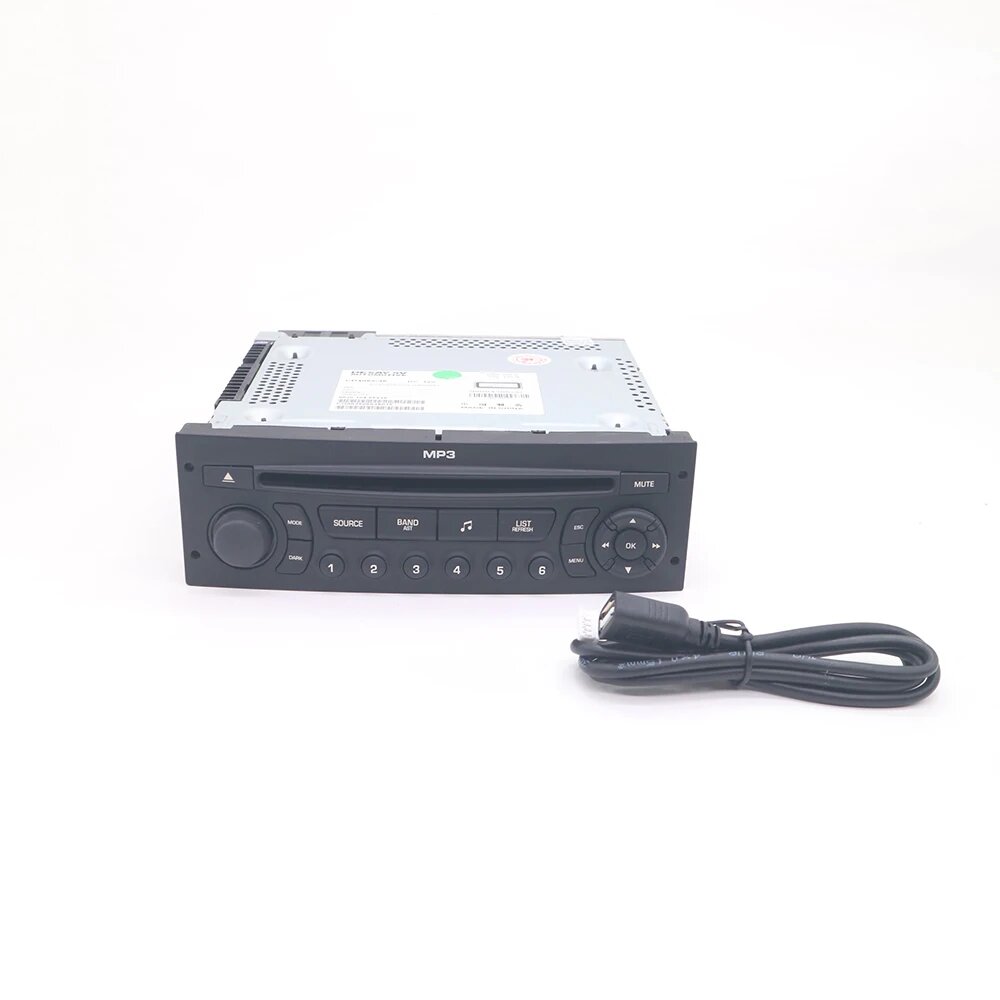 Для Peugeot 206 207 307 308 Citroen C3 C4 оригинальное радио RD4 Замена RD43 поддержка CD USB AUX обновление (отдать USB-кабель)