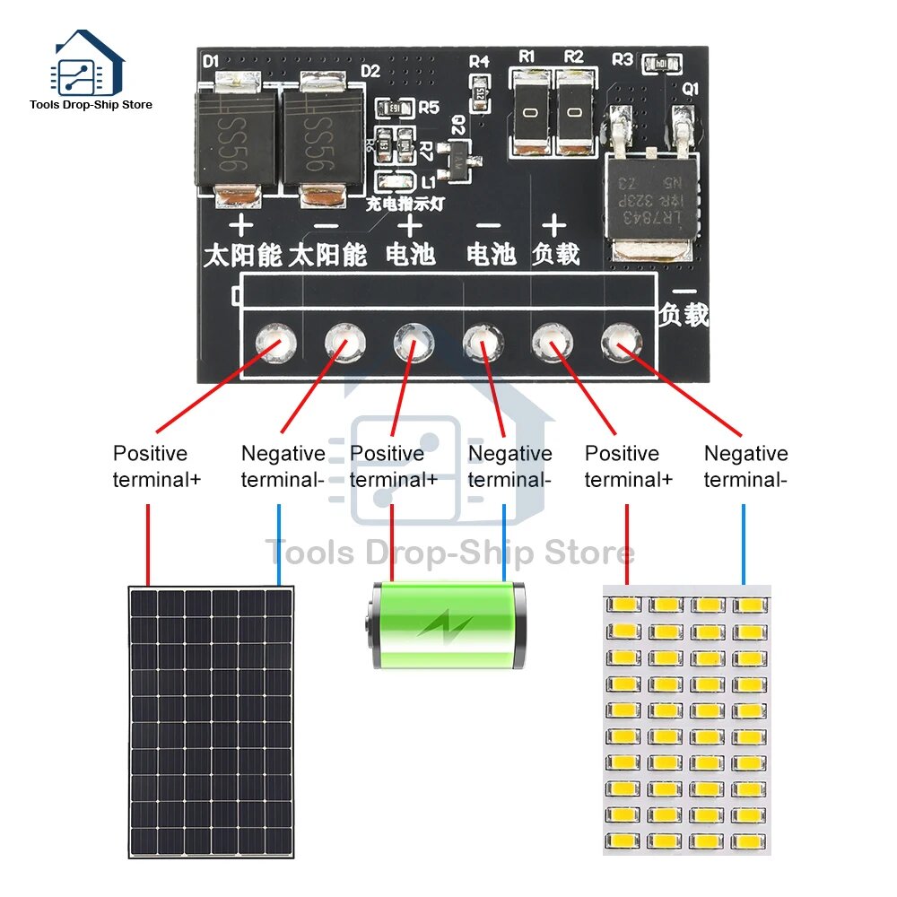Aideepen Солнечный контроллер Solar Controller Without terminals — фото 1