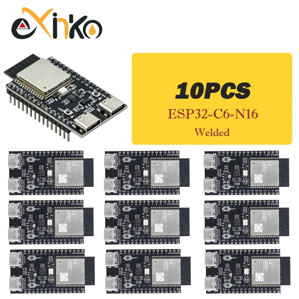 10шт ESP32-C6-N16 Welded Плата Разработки