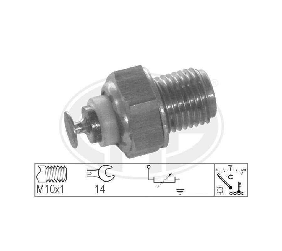 Датчик, температура ОЖ AUDI 80/100, ERA, 330284