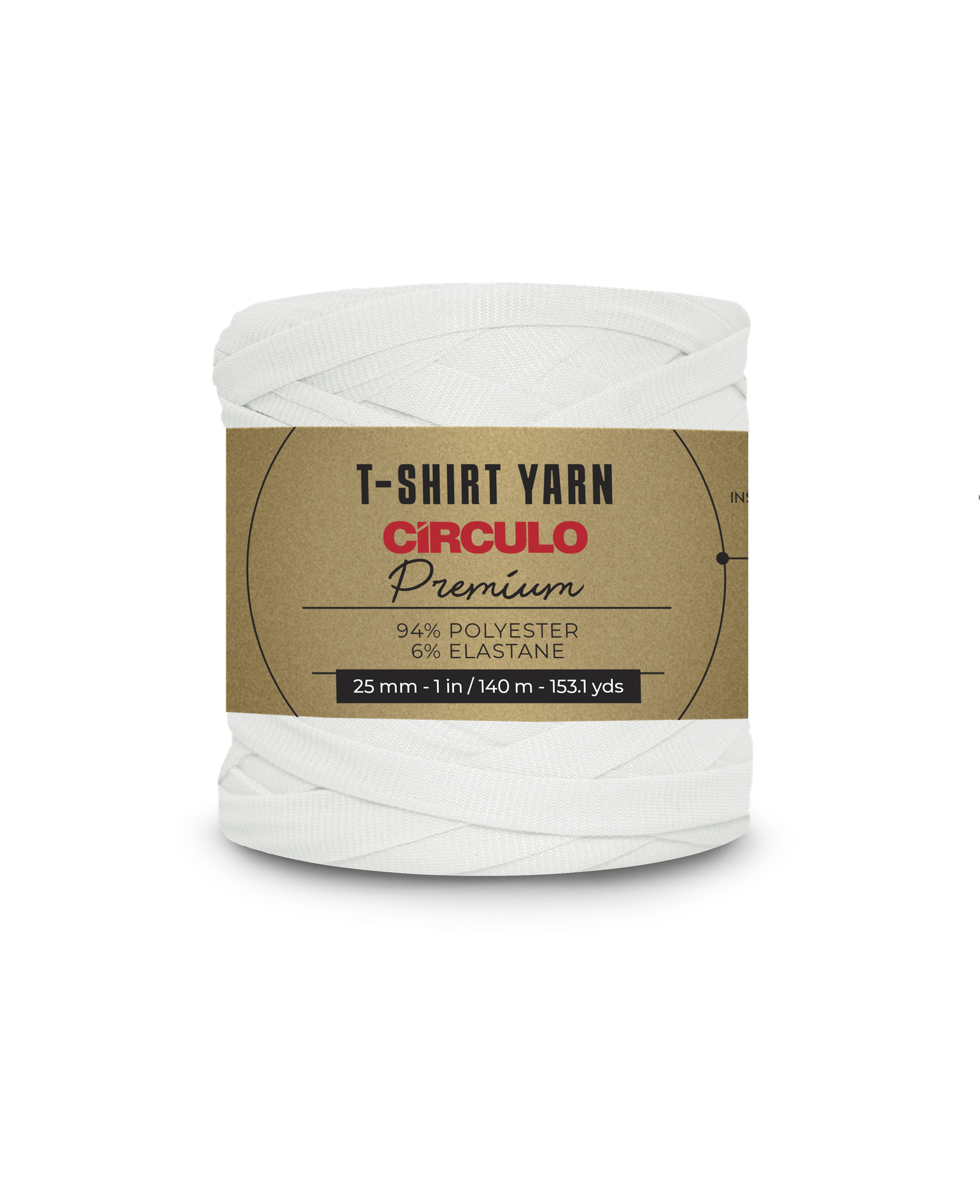 Пряжа CiRCULO PREMIUM T-SHIRT YARN (94% полиэстер, 6% эластан, 270гр. 140м, цвет 7684
