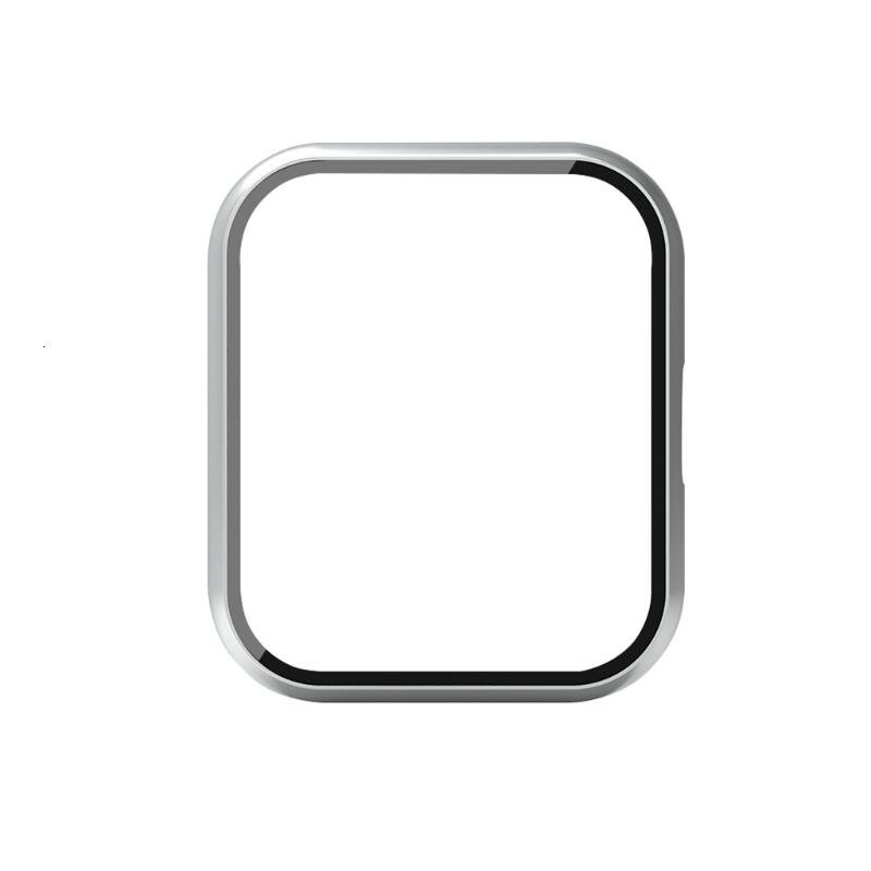 Защитное стекло и бампер для умных часов Tempered Glass, Посеребрение
