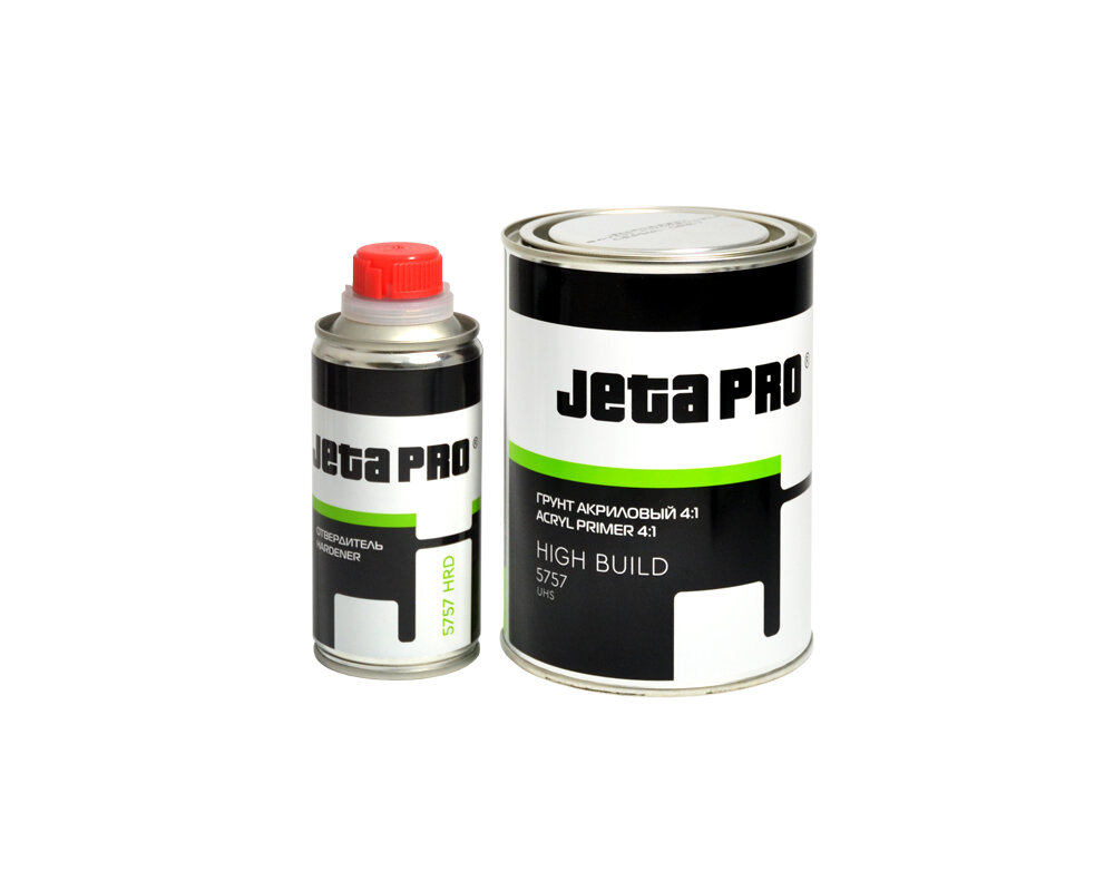 JETA PRO Акриловый грунт 4+1 High build серый (0,8л+0,2л)