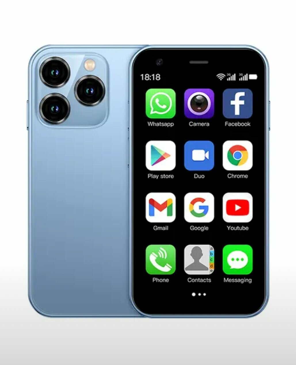Soyes Мобильный телефон Soyes XS16 3GB+64GB, голубой