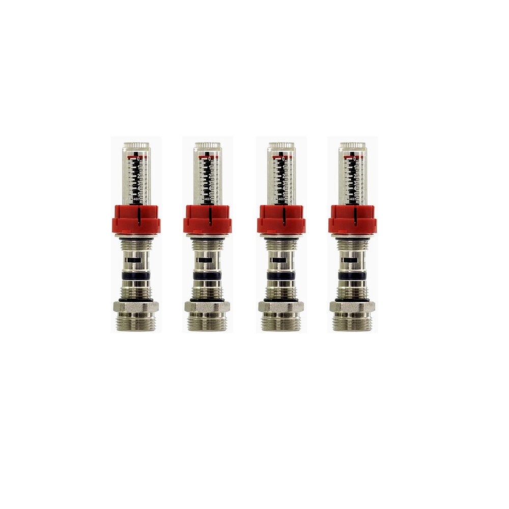Расходомер для коллекторной группы с ниппелем 1/2"x3/4" под евроконус TIM M309-3 4шт