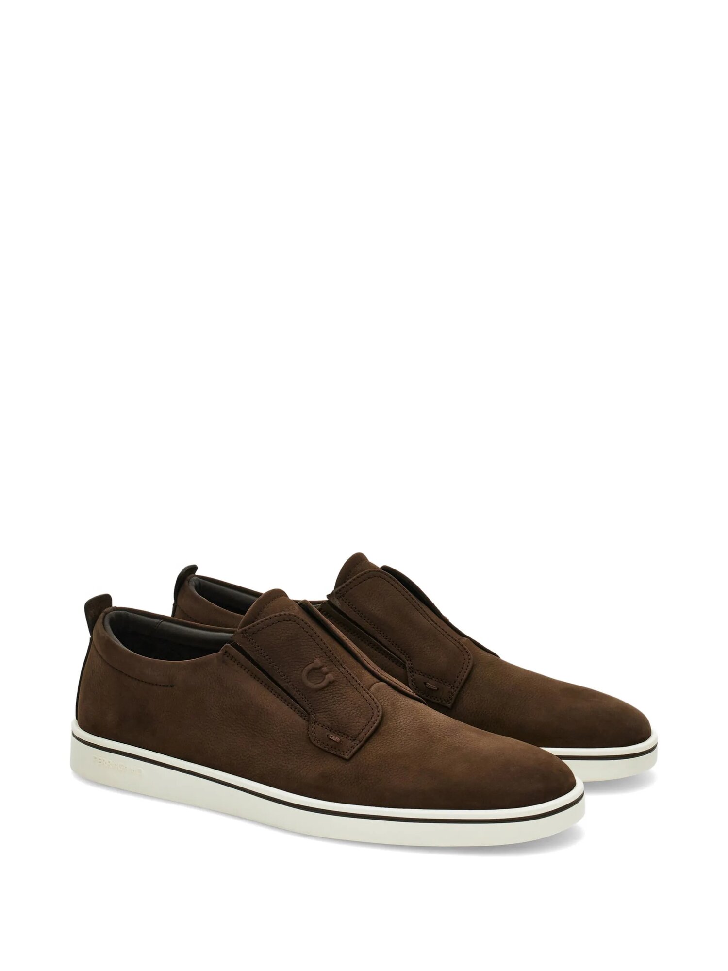Кроссовки Salvatore Ferragamo Slip-on sneakers, размер 45, коричневый — фото 1
