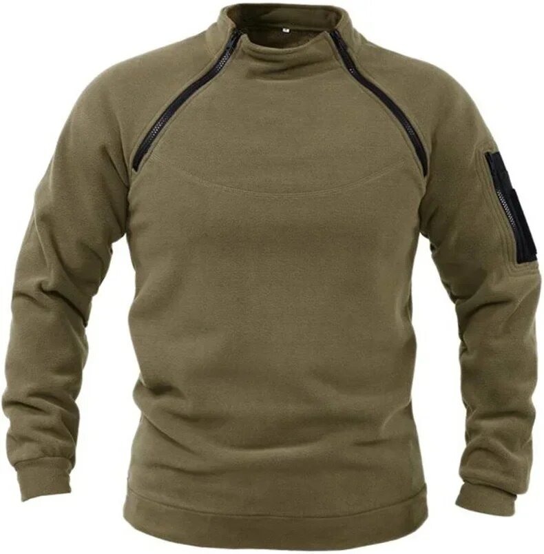 Мужская тактическая флисовая куртка XXL, Коричневый, Brown