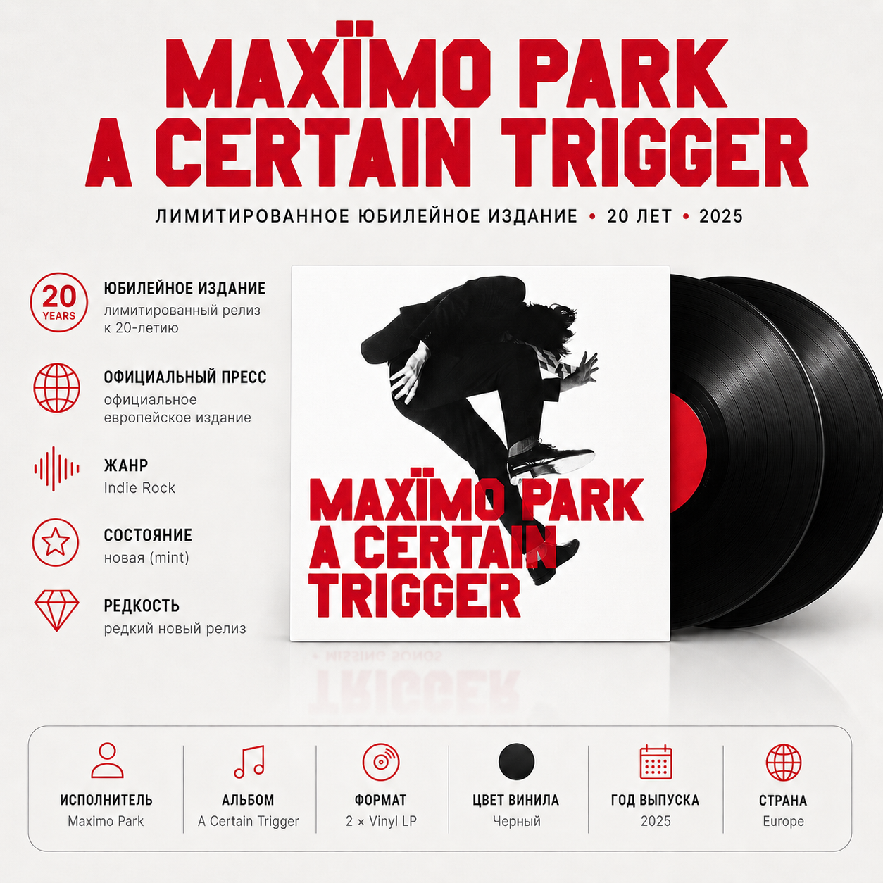 Maximo Park - A Certain Trigger / Missings Songs (deluxe, 2LP) новая виниловая пластинка