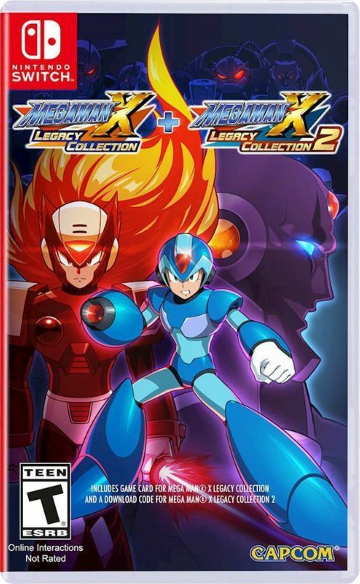 Mega Man X Legacy Collection 1 + 2 (Игра на картридже) (Nintendo Switch)