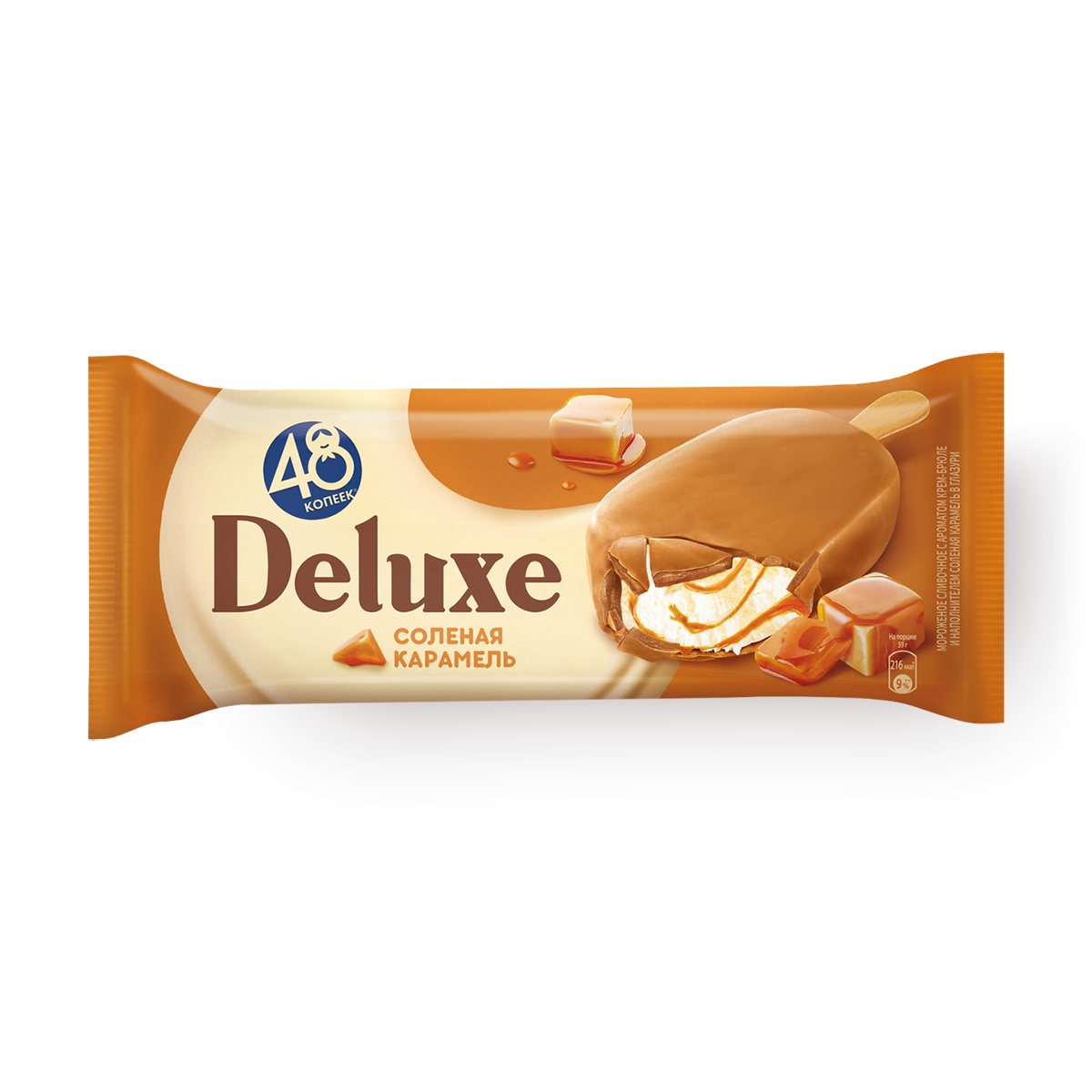 Мороженое Deluxe «48 копеек» солёная карамель эскимо