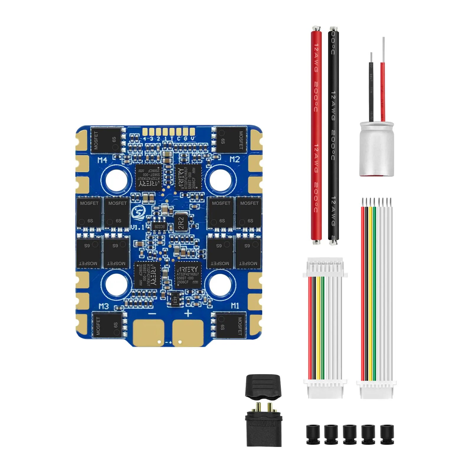 SEQURE Blueson A1 4IN1 ESC 6S 65A/ 8S 70A для FPV дронов 6S 65A AM32