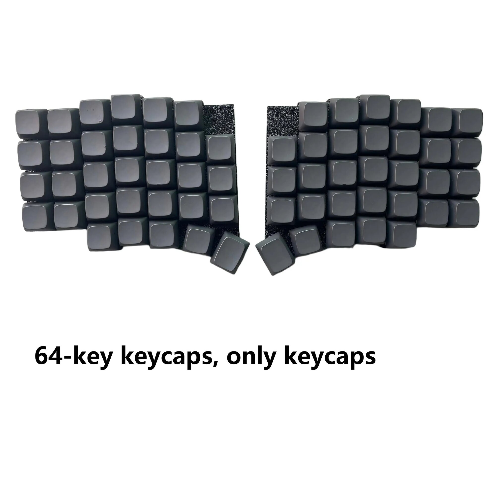 64-Key XDA Keycaps - Black