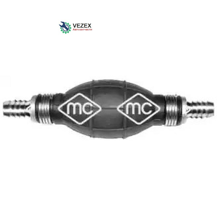 METALCAUCHO 02008 Насос подкачки ручной - груша 10mm/10mm (прямой)