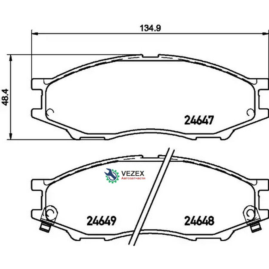 MINTEX MDB2755 Колодки тормозные дисковые к-т 4 шт. MDB2755