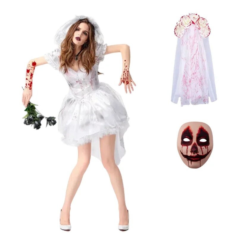 Костюм Призрак Невесты, белый, M, Suit 2