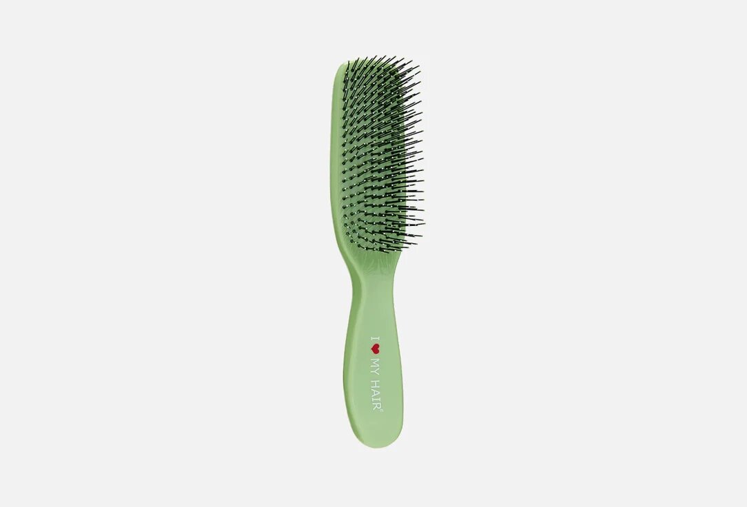 I LOVE MY HAIR ILMH Spider Classic 1501 зеленая глянцевая M Щетка для волос 1шт