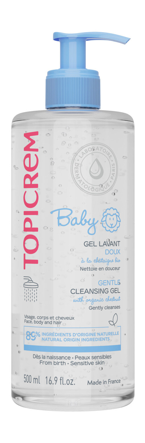 TOPICREM Baby Детский гель для тела очищающий нежный, 500 мл