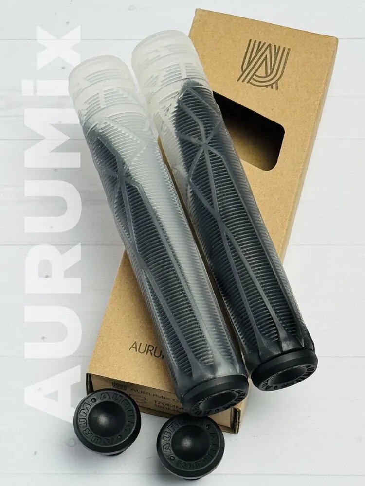 Грипсы AURUMix One Eighty 180мм Сиреневый/черный