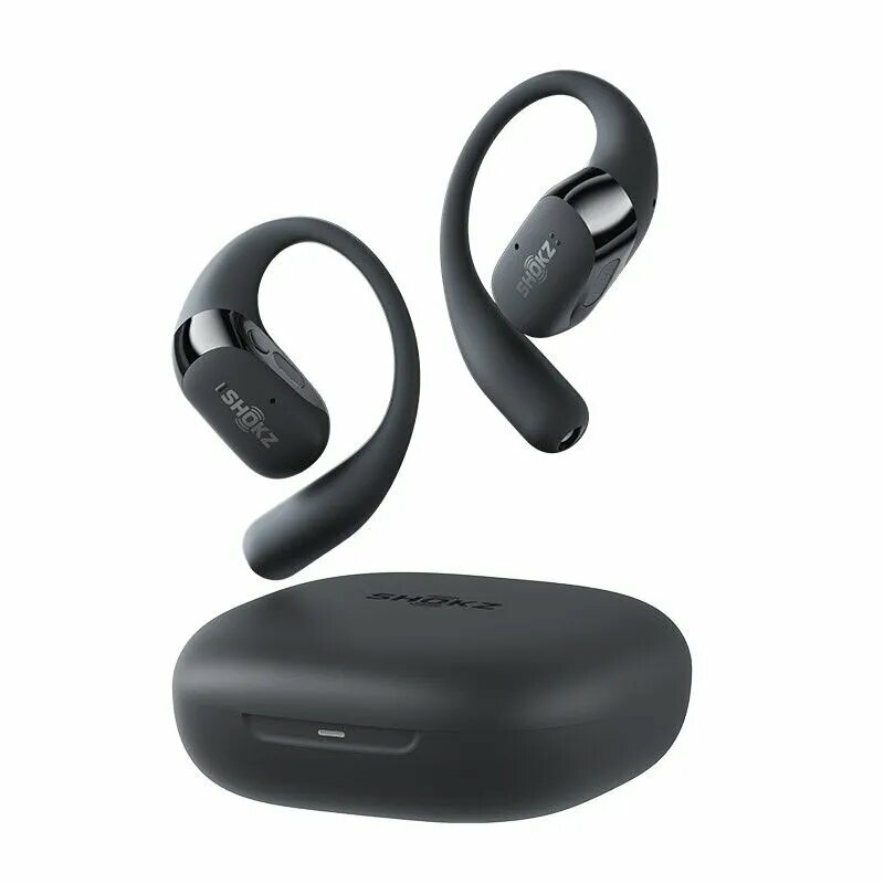 SHOKZ Наушники беспроводные с микрофоном, Bluetooth, USB Type-C, черный