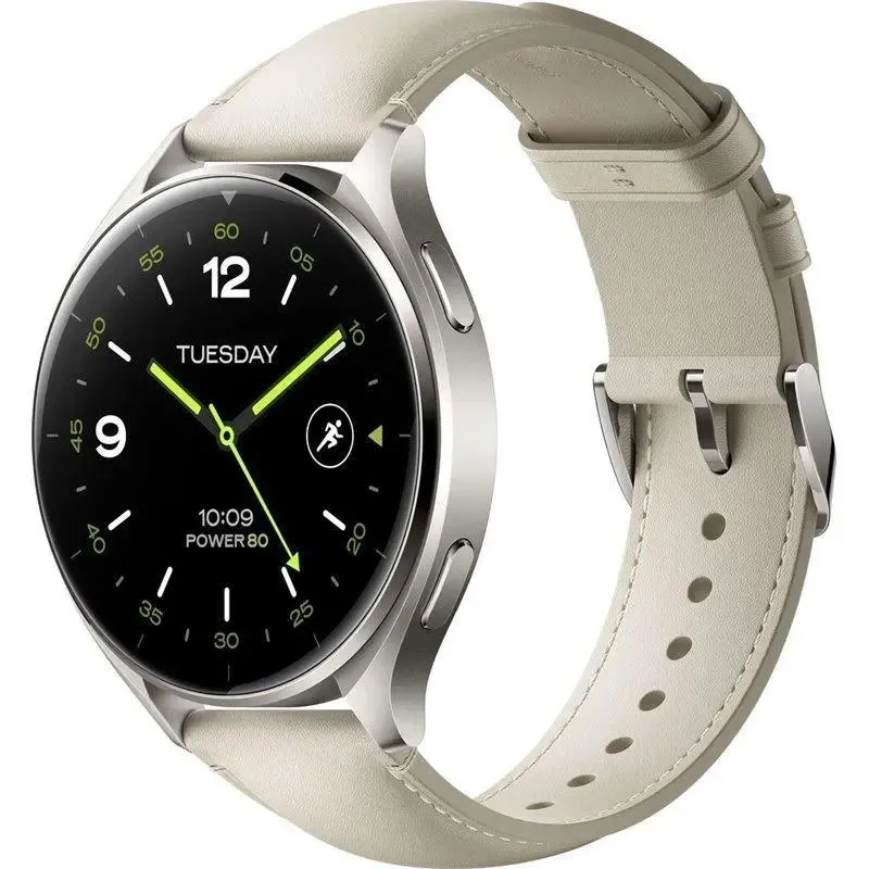 Смарт-часы Xiaomi Watch 2 1.43" AMOLED корп. серый рем. белый разм. брасл:140-210мм (BHR9306GL)