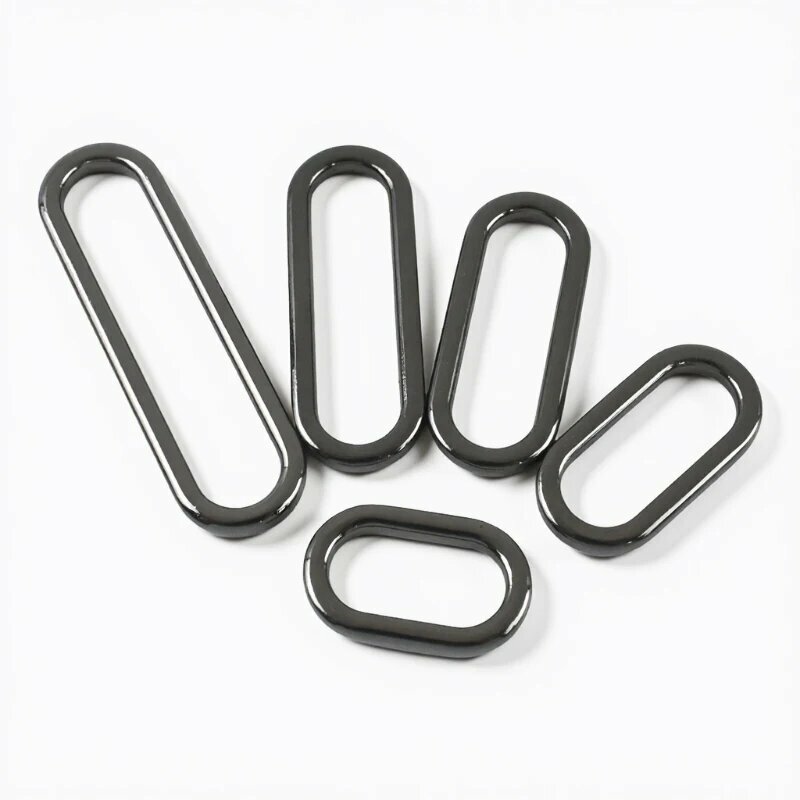 Металлические пряжки Meetee 10 шт, 20-50 мм Серый, 50mm, GunBlack