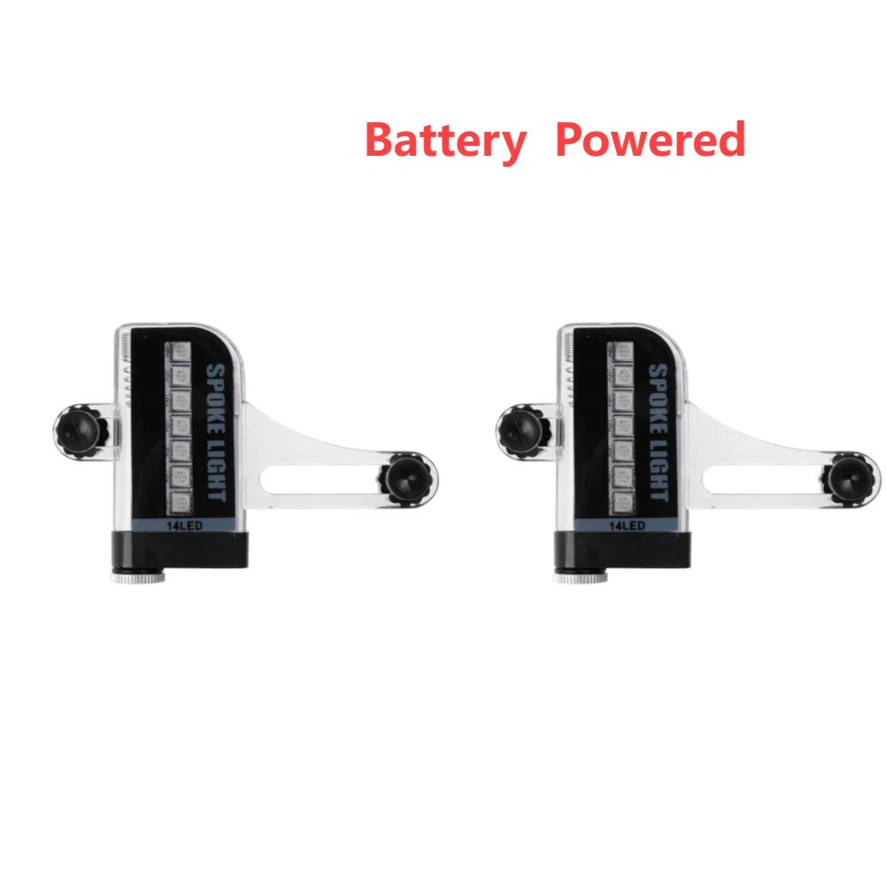 Фонари для велосипедных колес APWIKOGER Черный, Battery Powered 2PCS