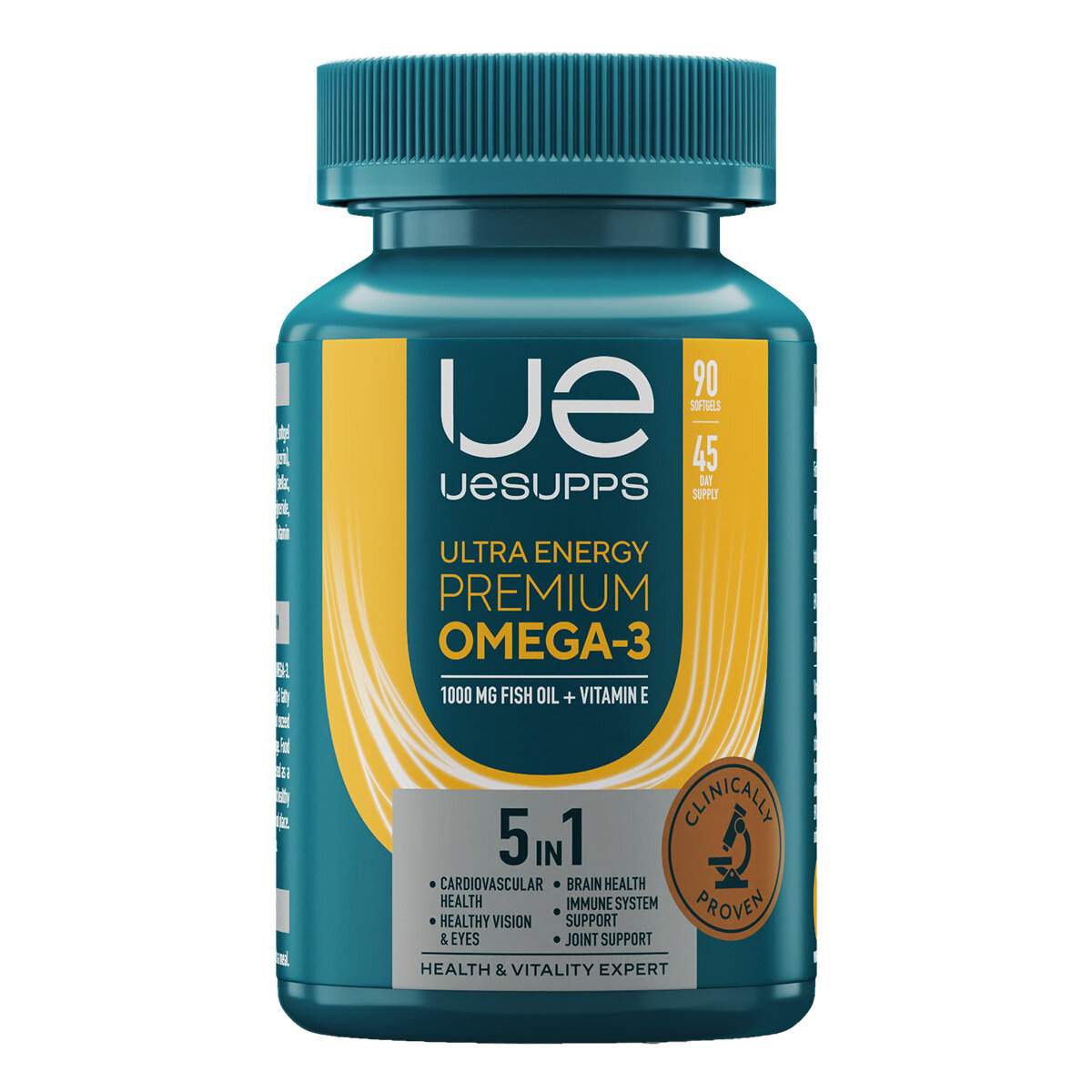 Витамины Е и Омега-3 Ультра Энерджи Премиум капсулы 90 штук UESUPPS