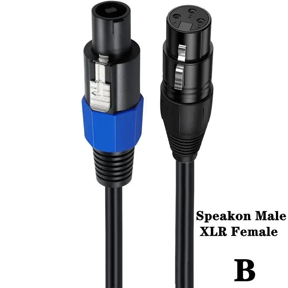 Кабель Speakon-XLR Audio Jack, 3-контактный Удлинительный Кабель Для Микрофона «папа-мама» Для Pro DJ PA Gig Stage — BSN