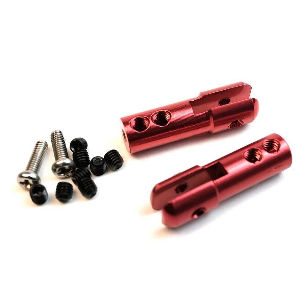 SKYAREA Алюминиевые зажимы для рулевого управления 2 шт Красный, Red- 2PCS