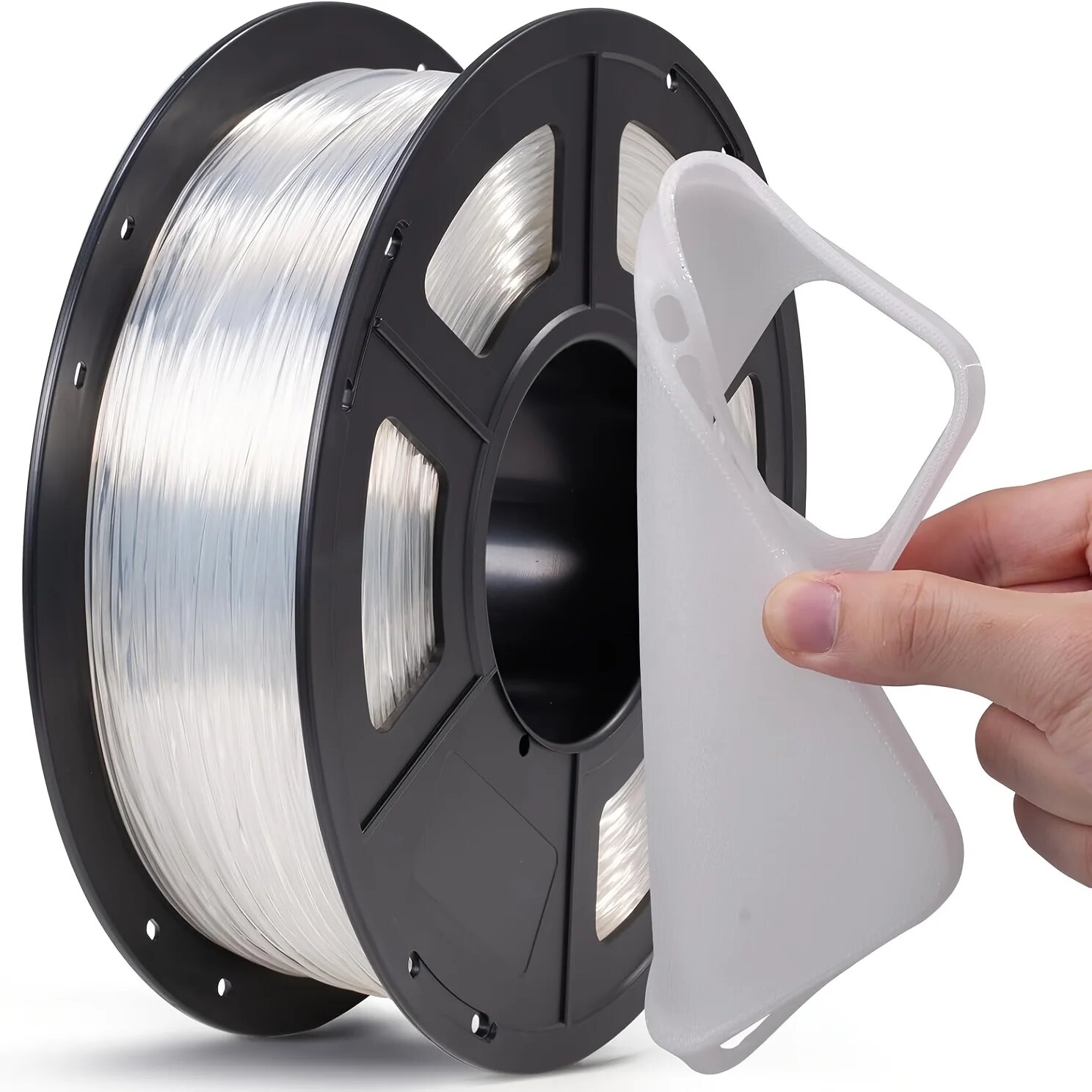 MANLANG TPU нить 1.75 мм 95A черная/красная/синяя для 3D-печати 250г TPU transparent