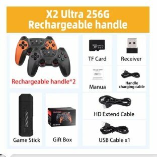 OWLLON X2 Pro Ultra TV Game Stick 4K 64ГБ для PSP ретро-игр