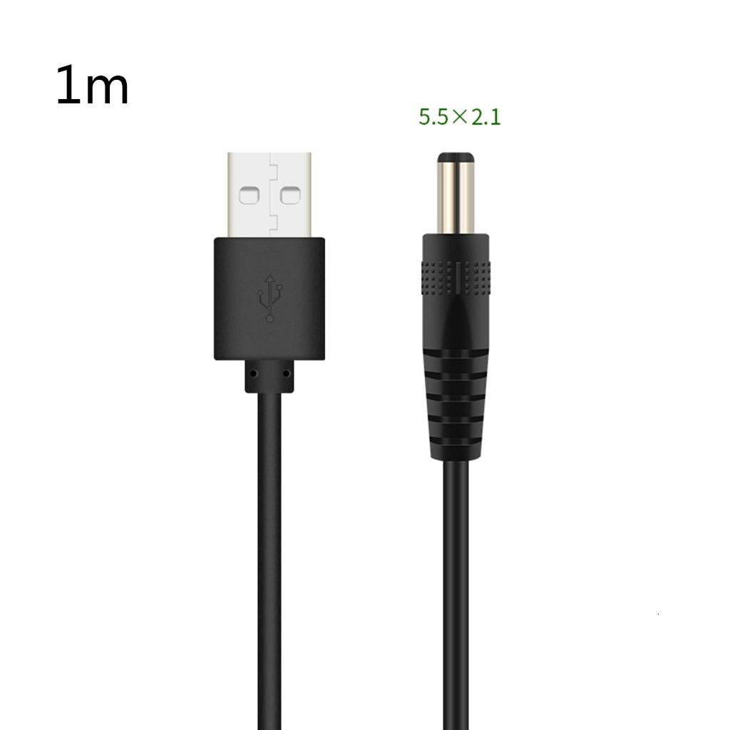 USB-кабель с разъёмом DC 5.5x2.1/2.5/3.5x1.35/4.0x1.7/2.5x0.7 мм, постоянный ток/5521 - 1 метр