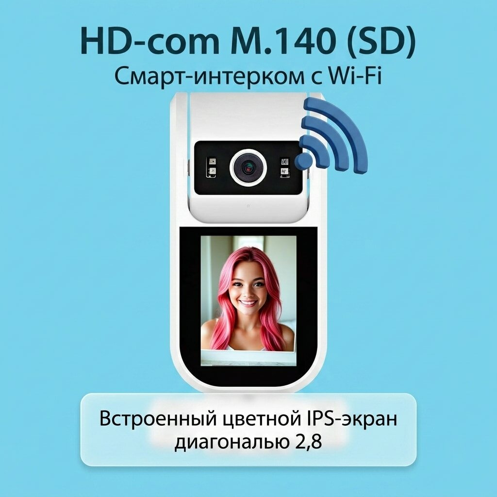 Поворотная камера 2Mp с двухсторонней видеосвязью HDcom M140