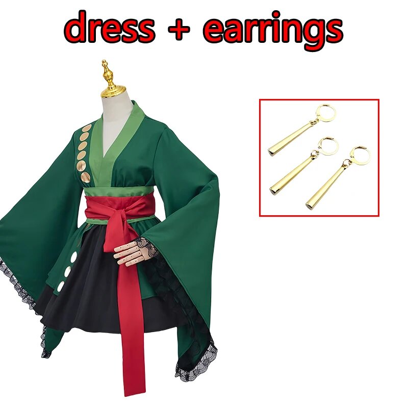 Женский костюм Ророноа Зоро, размер L, цвет dress earrings