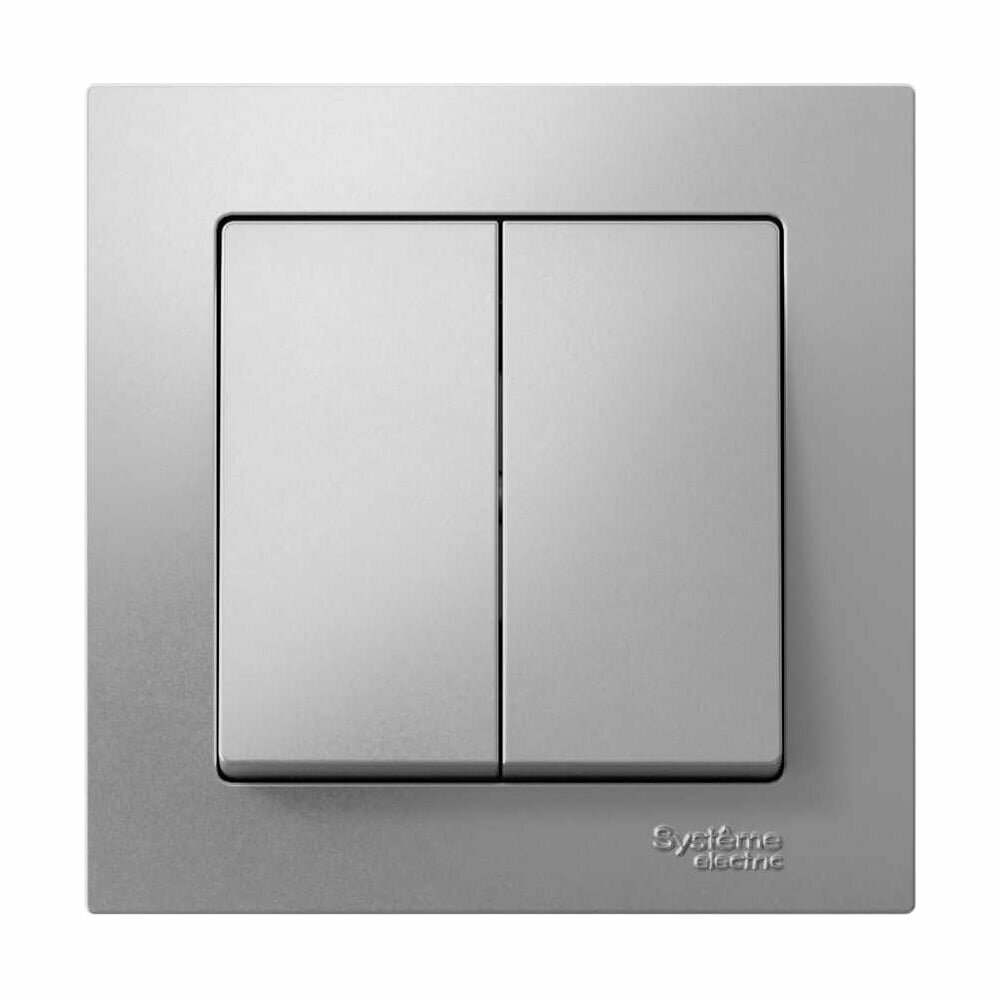 Двухклавишный выключатель Systeme Electric AtlasDesign