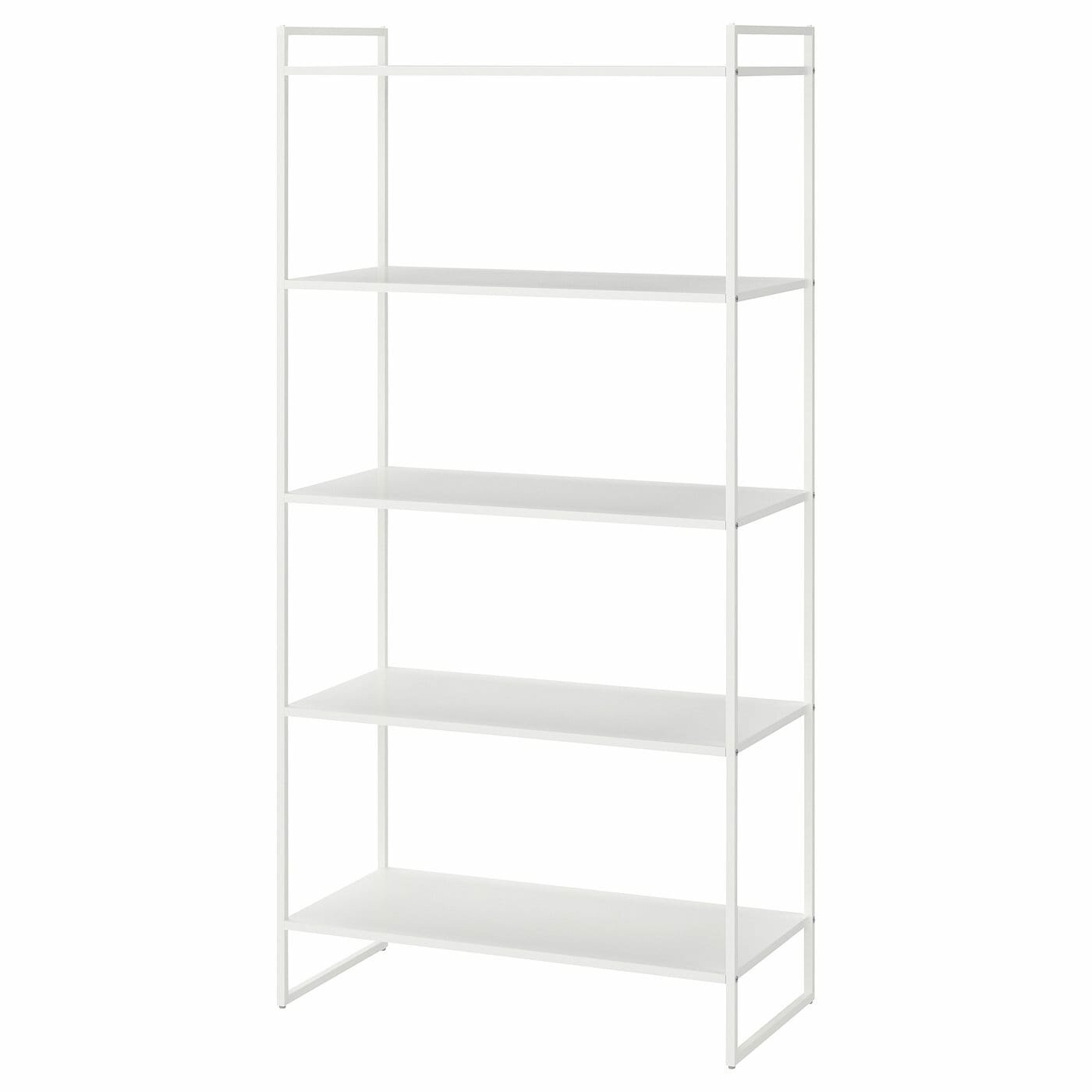 Стеллаж IKEA JONAXEL, металлический, белый, для влажных помещений, 80x38x160 см