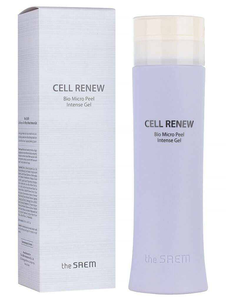 Отшелушивающий гель - скатка для лица The Saem Cell Renew Bio Micro Peel Intense Gel, 160 мл.