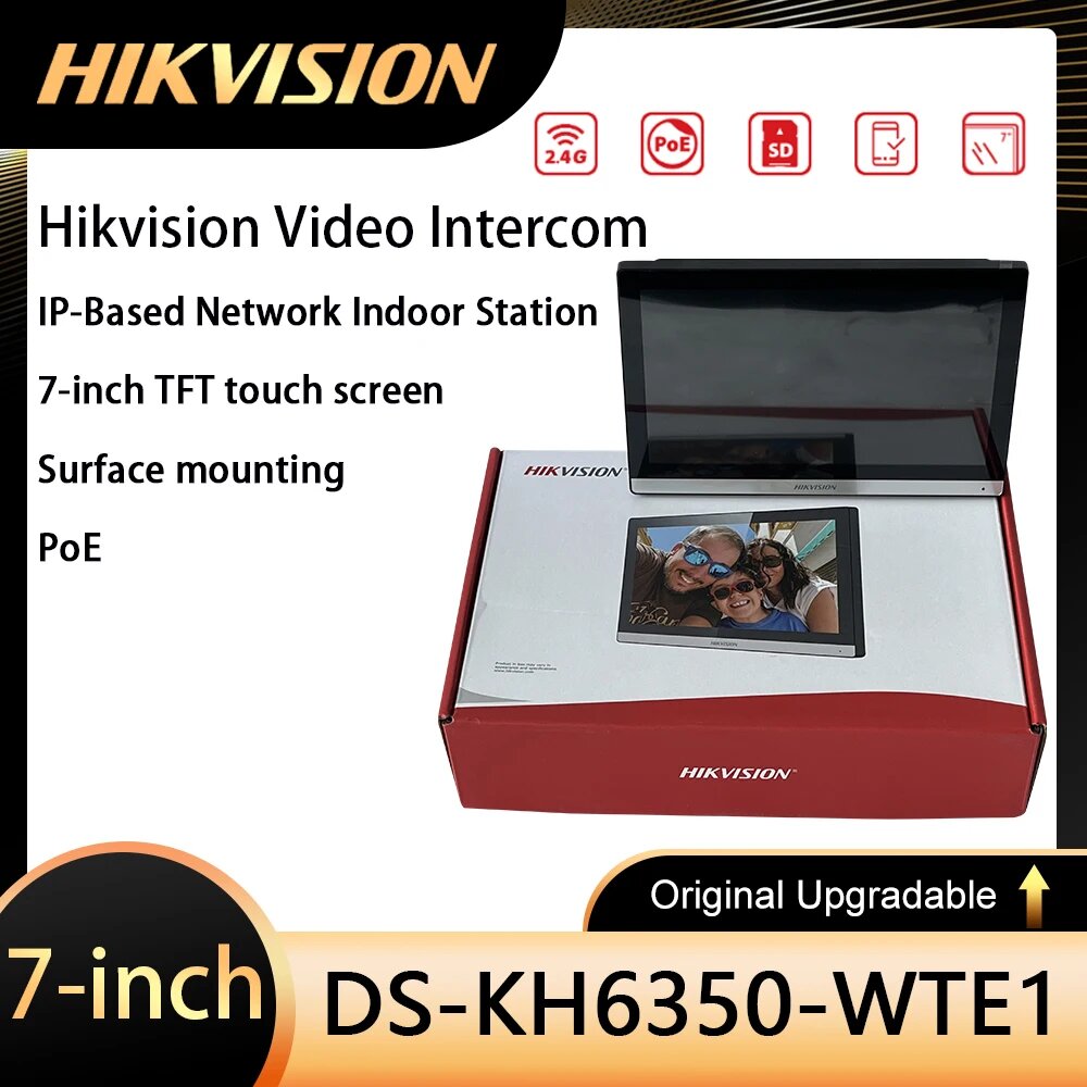 Hikvision Внутренняя станция DS-KH6350-WTE1 7 дюймов 6350-WTE1