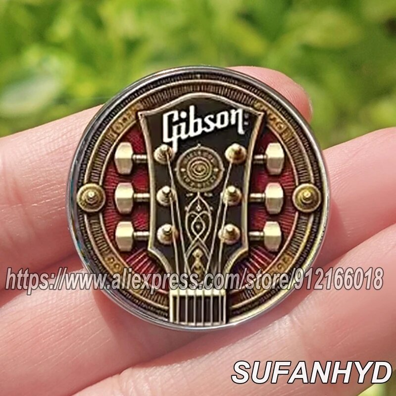 Брошь-гитара Gibson из нержавеющей стали SUFANHYD