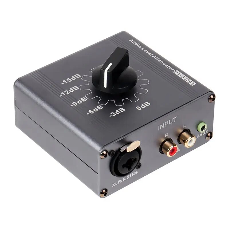 Аудиоаттенюатор XLR/6.5TRS для RCA 3.5 мм AUX