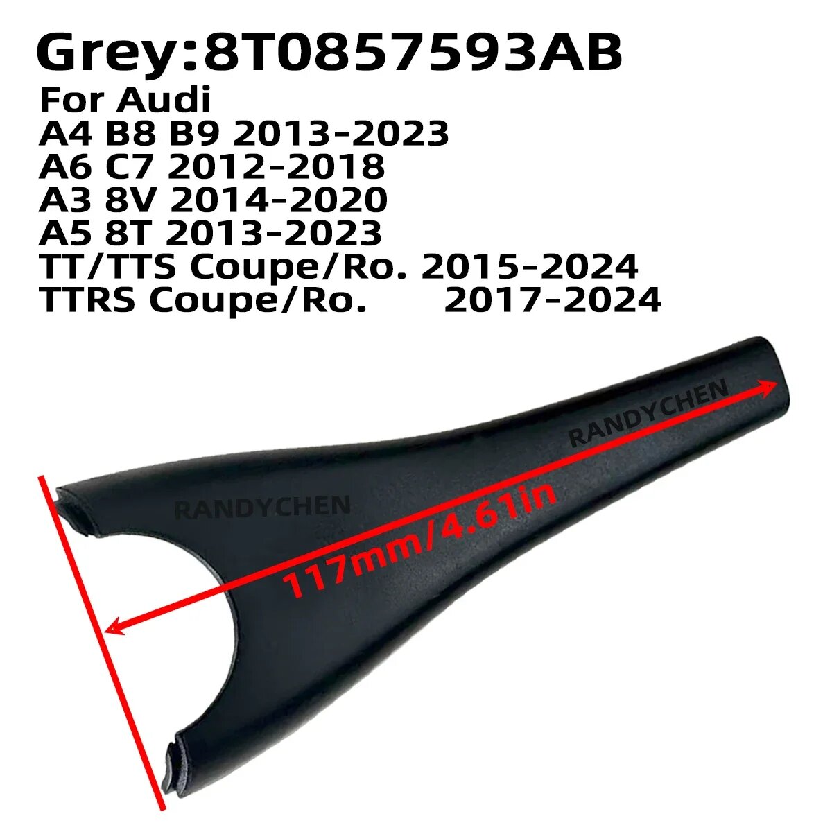 Крышка зеркала RANDYCHEN Audi 8T0857593AB-BL