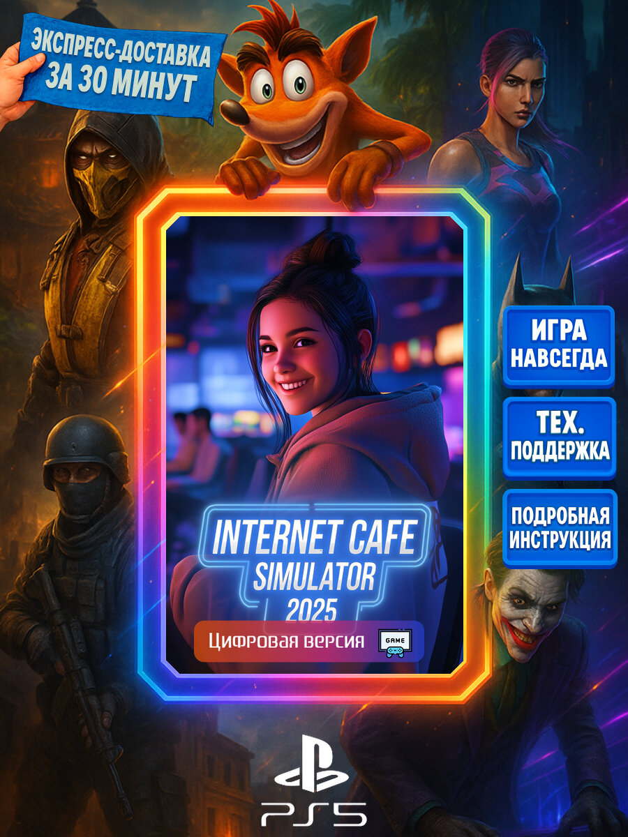 Internet Cafe Simulator 2025 PS5 | Моментальная доставка | Английский язык | Симуляторы
