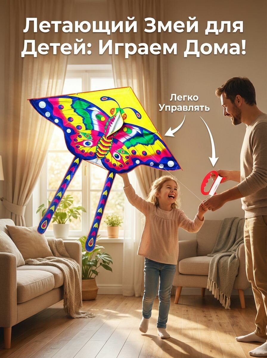 Воздушный змей - игрушка, подходящая для взаимодействия родителей и ребенка