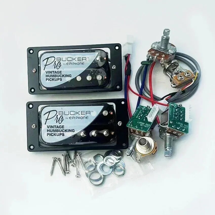 Оригинальная аутентичная электрогитара Epiphone Alnico 5 ProBucker со стандартным звукоснимателем, двойная катушка, 1 комплект, двухтактная проводка 2V1T