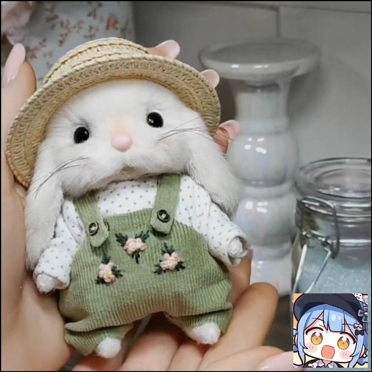 Милый садовник кролик Kawaii