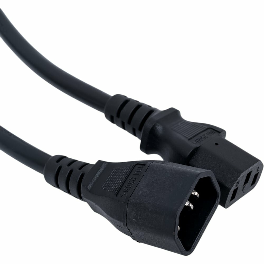 Кабель питания Filum пвс-ап 3x1,5 с13 - c14, 220/250в, 10а, чёрный, 3м FL-PC-C13/C14-C3-3,0-BK 00-00974707 — фото 1