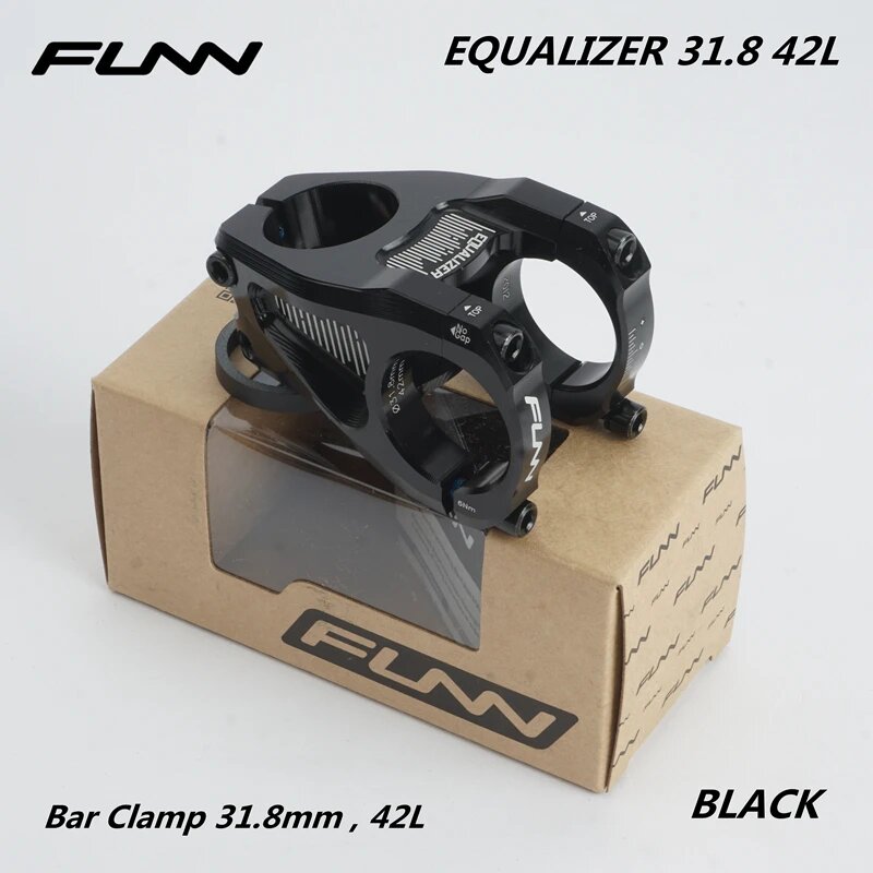 FUNN EQUALIZER MTB Вынос Руля 31.8 мм 35 мм Черный Черный, 31.8MM BLACK 42L