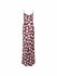 Платье rabanne Floral-patterned chain-link maxi dress, размер 36, red