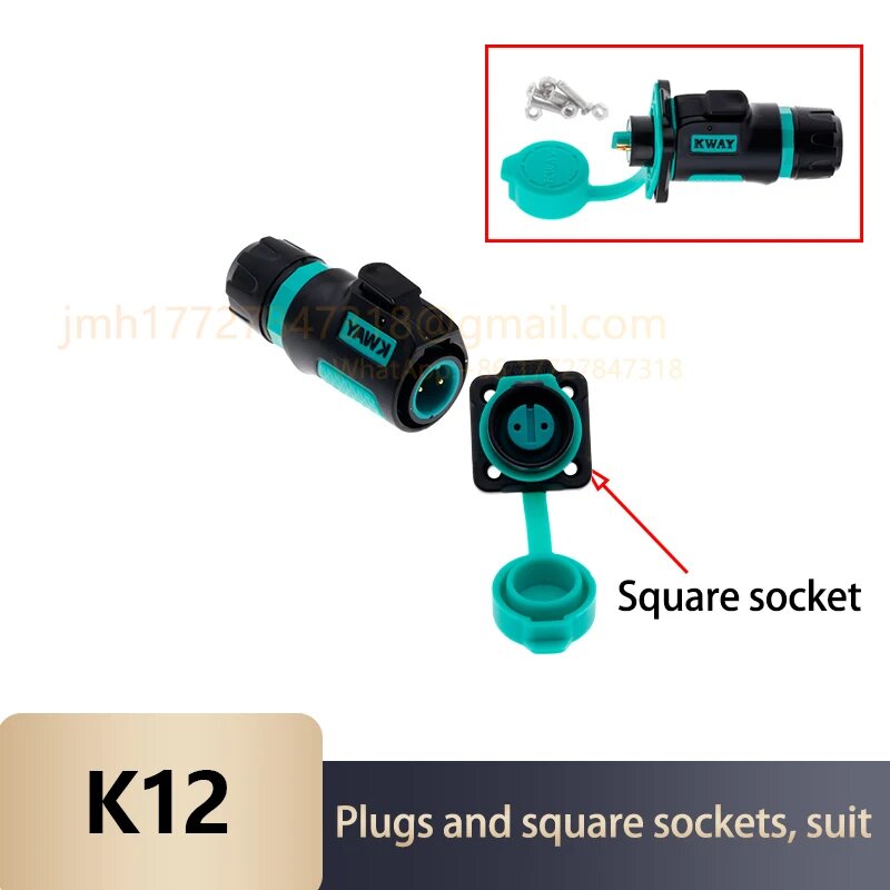 Водонепроницаемые авиационные разъемы KWAY-K12 K16 K20 IP68 K12 B suit, 5pin