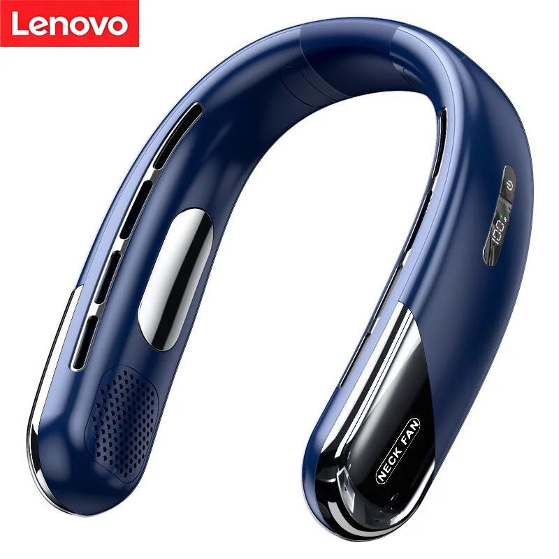 Lenovo 360° Портативный вентилятор на шею Blue